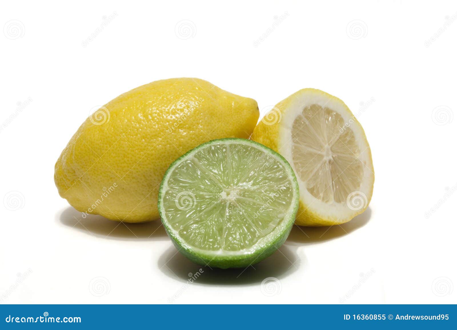 Lemons and Lime stock image. Image of vibrant, sliced - 16360855