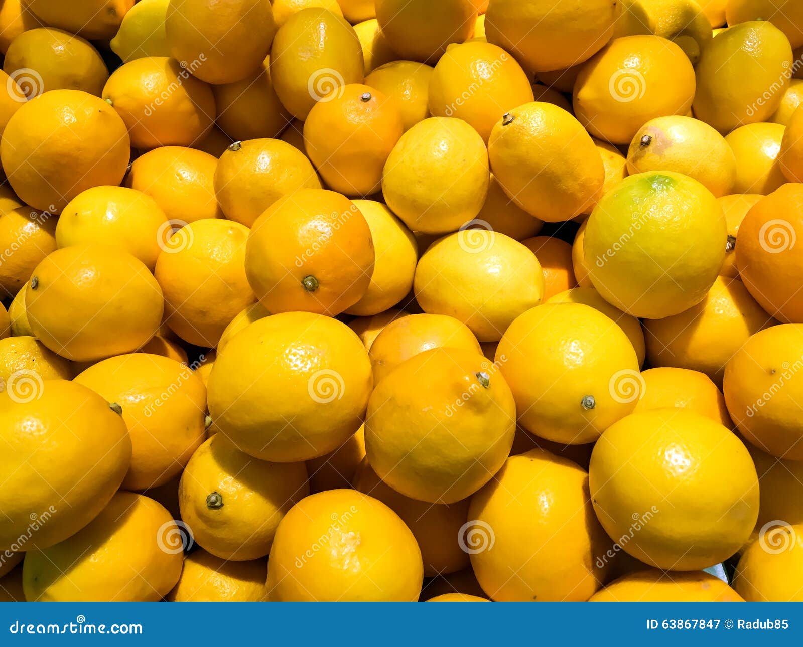 Lemons in Market stock image. Image of natural, organic - 63867847
