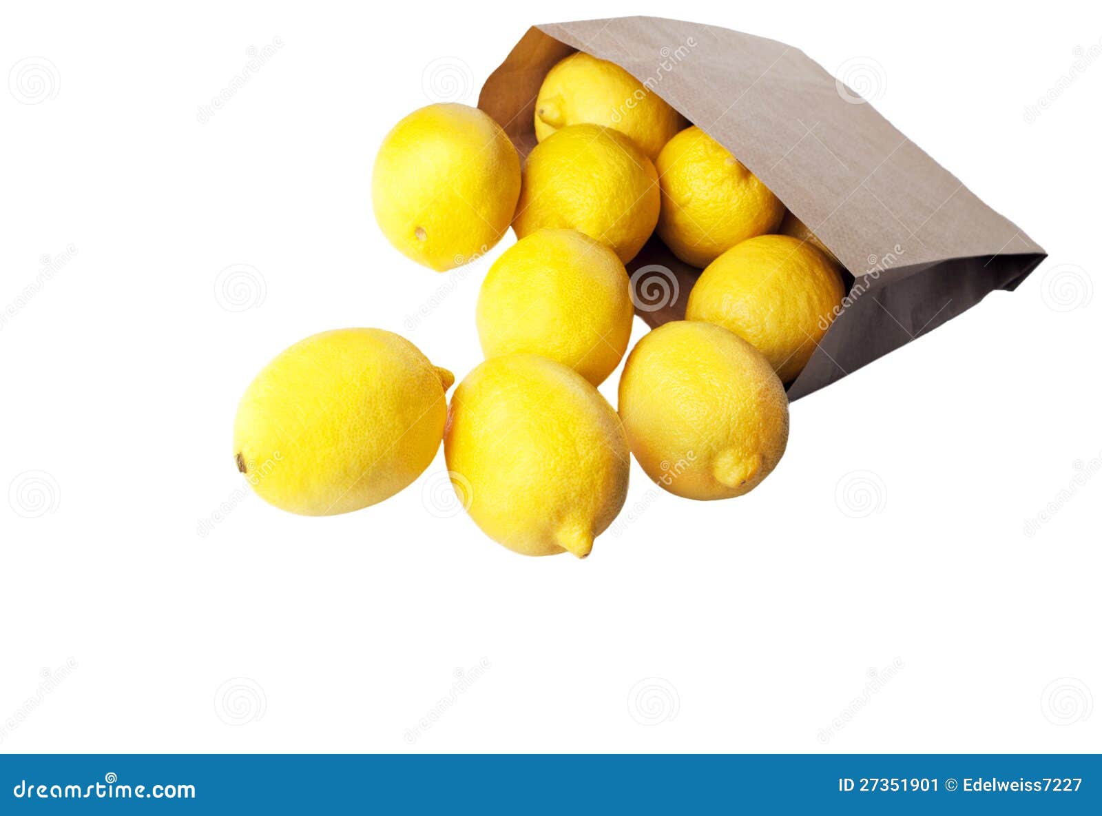 Lemons in the Paper Package Stock Image - Image of food, diet: 27351901
