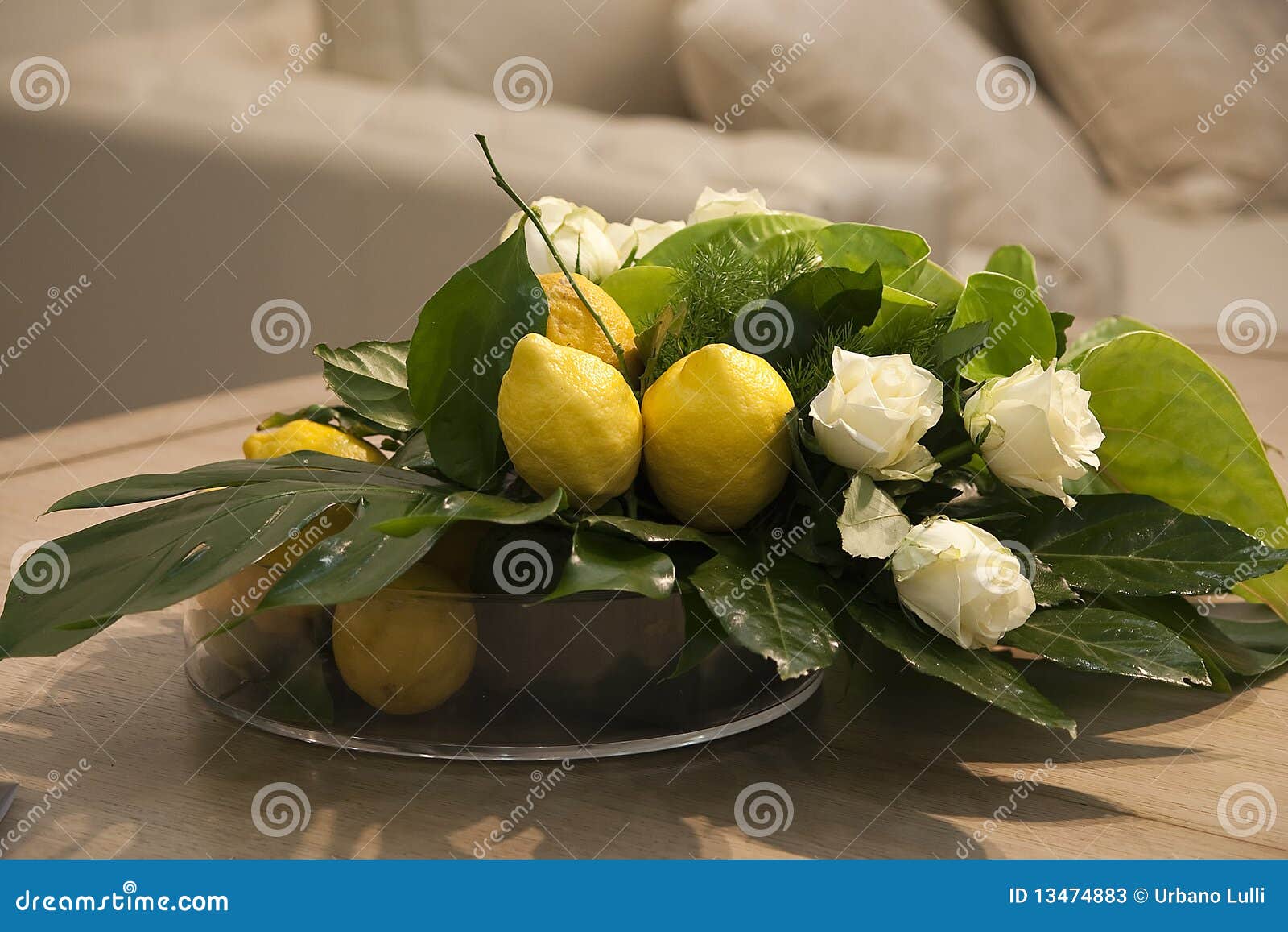 Lemons with Roses stock image. Image of healthy, citrus - 13474883