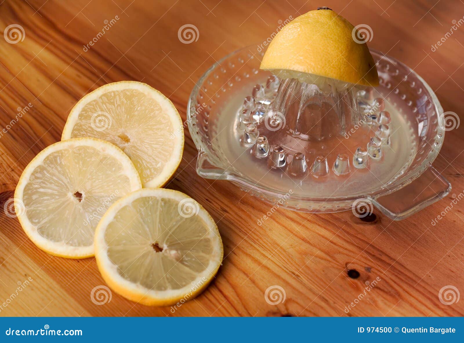 Lemons and Squeezer on Work Surface Stock Photo - Image of citrus, pulp ...