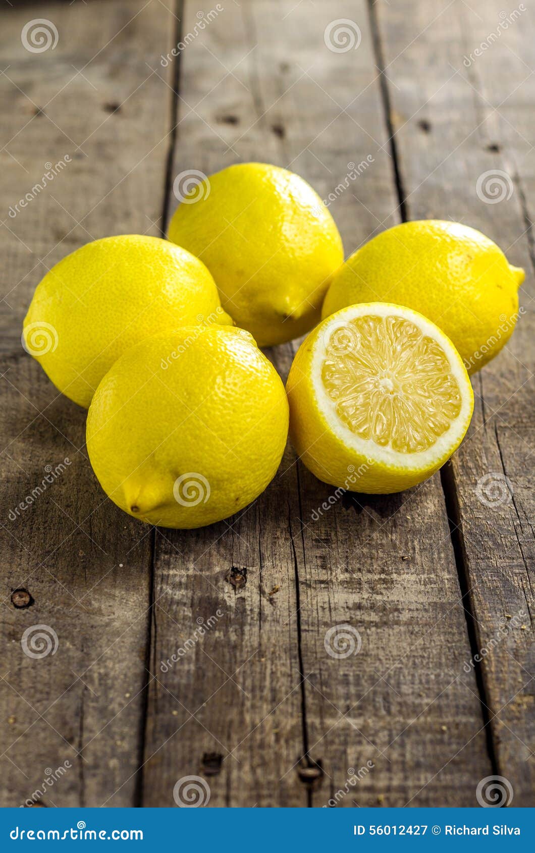 Lemons on top of a table stock image. Image of healthy - 56012427