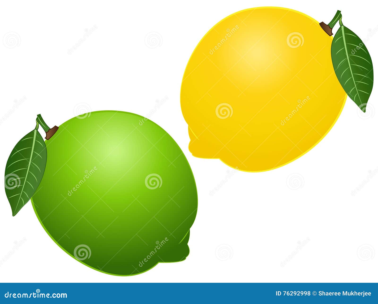 Lemons Vector Illustration Set Stock Vector - Illustration of lemons ...