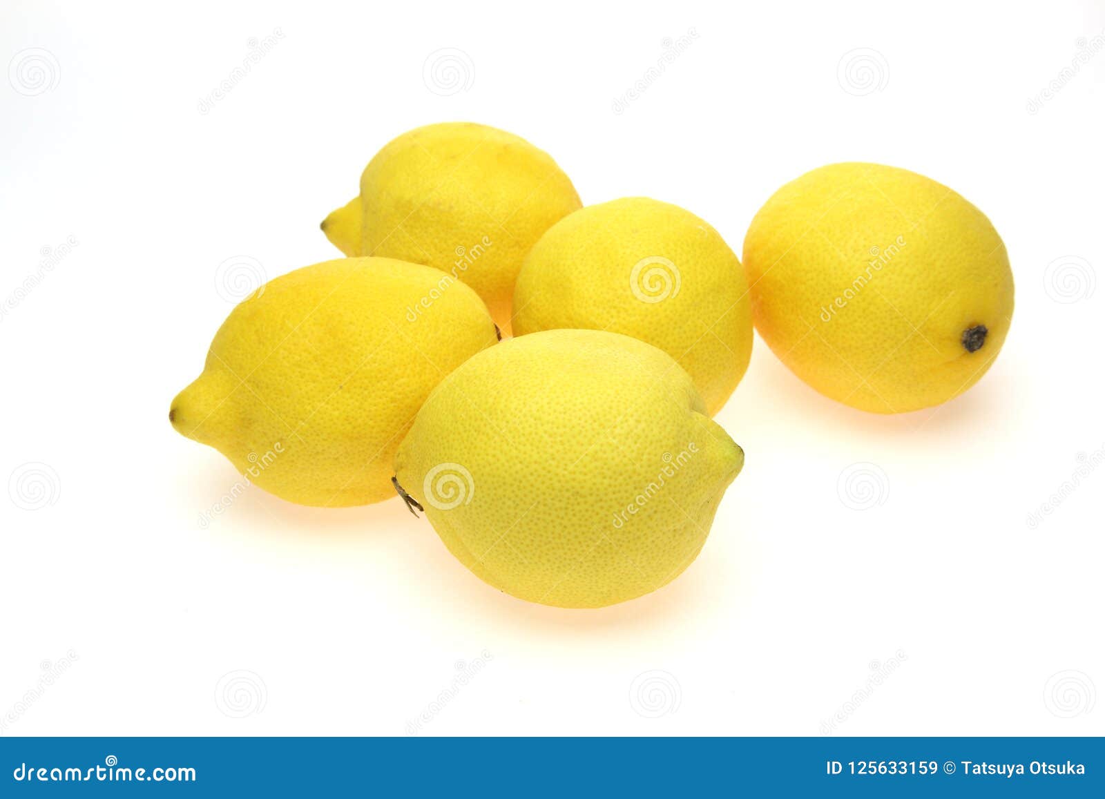 Lemons in a White Background Stock Image - Image of food, diet: 125633159