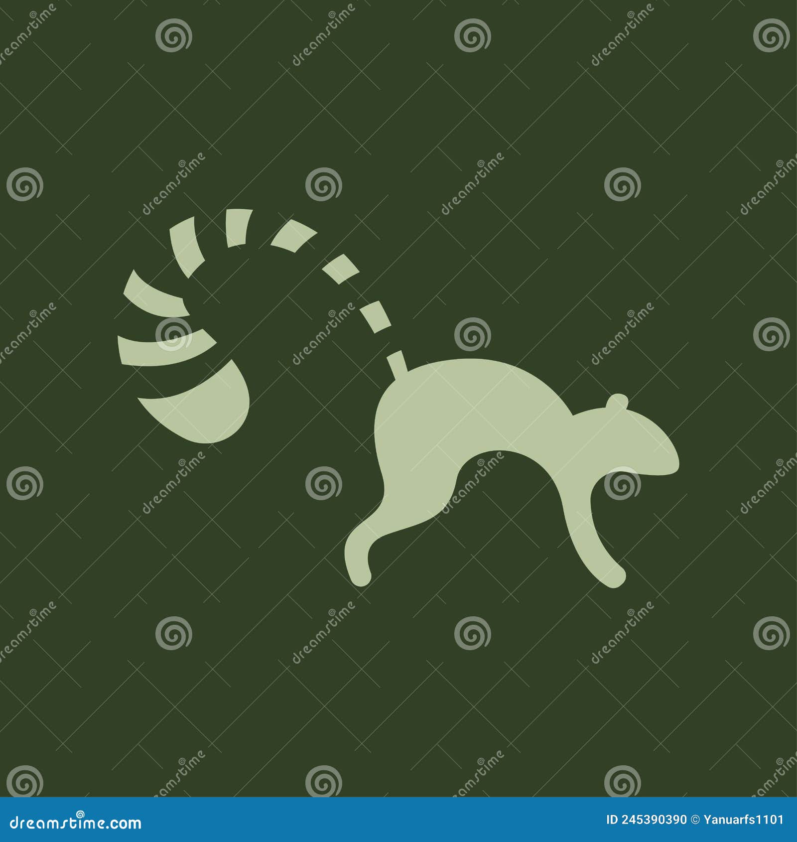 Lemur Logo Design Concept Vector Stock Illustration - Illustration of ...