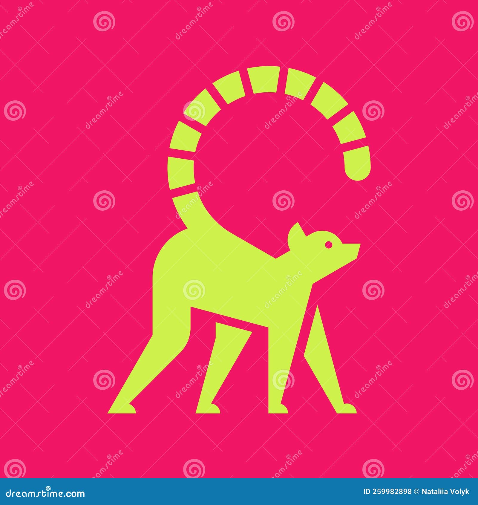 Lemur Logo stock vector. Illustration of face, hippo - 259982898