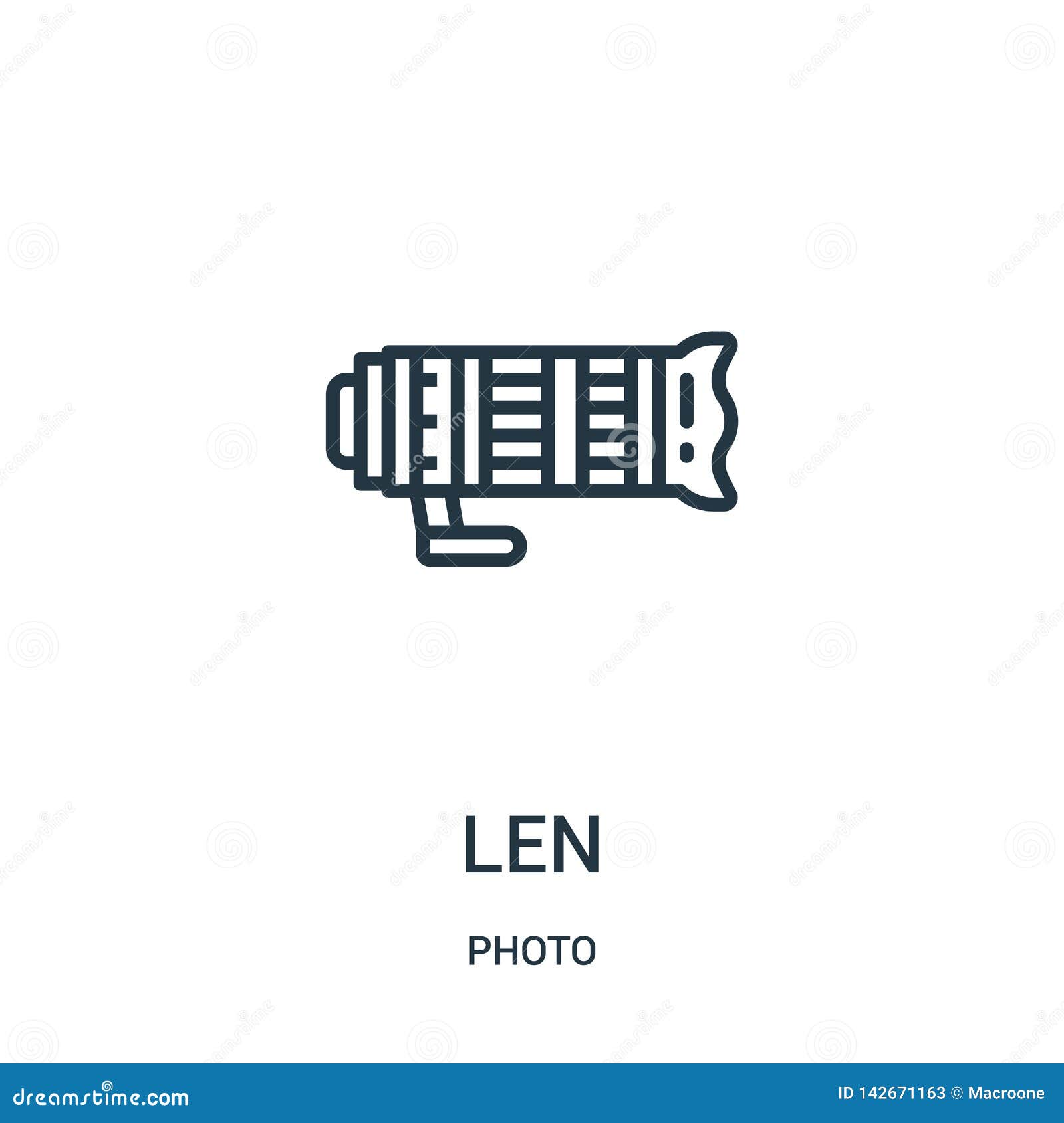 Len Icon Vector from Photo Collection. Thin Line Len Outline Icon ...