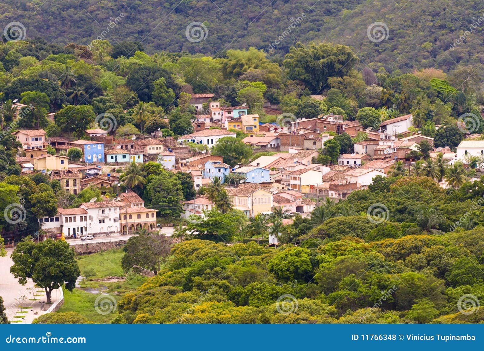 Lencois, Bahia - Brazil stock photo. Image of tree, panoramic - 11766348