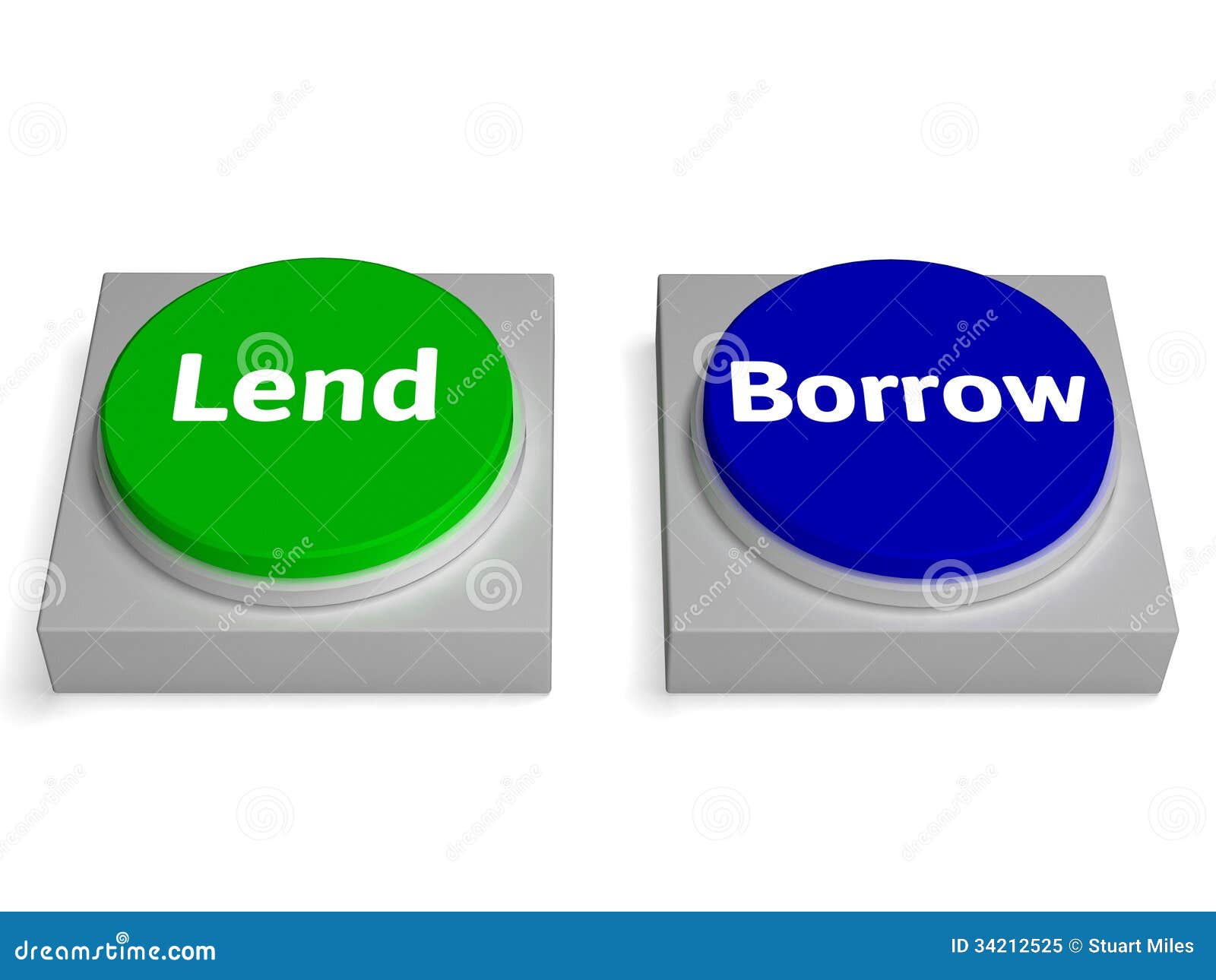 Lend Borrow Shows Borrowing Or Lending Royalty-Free Stock Photography ...