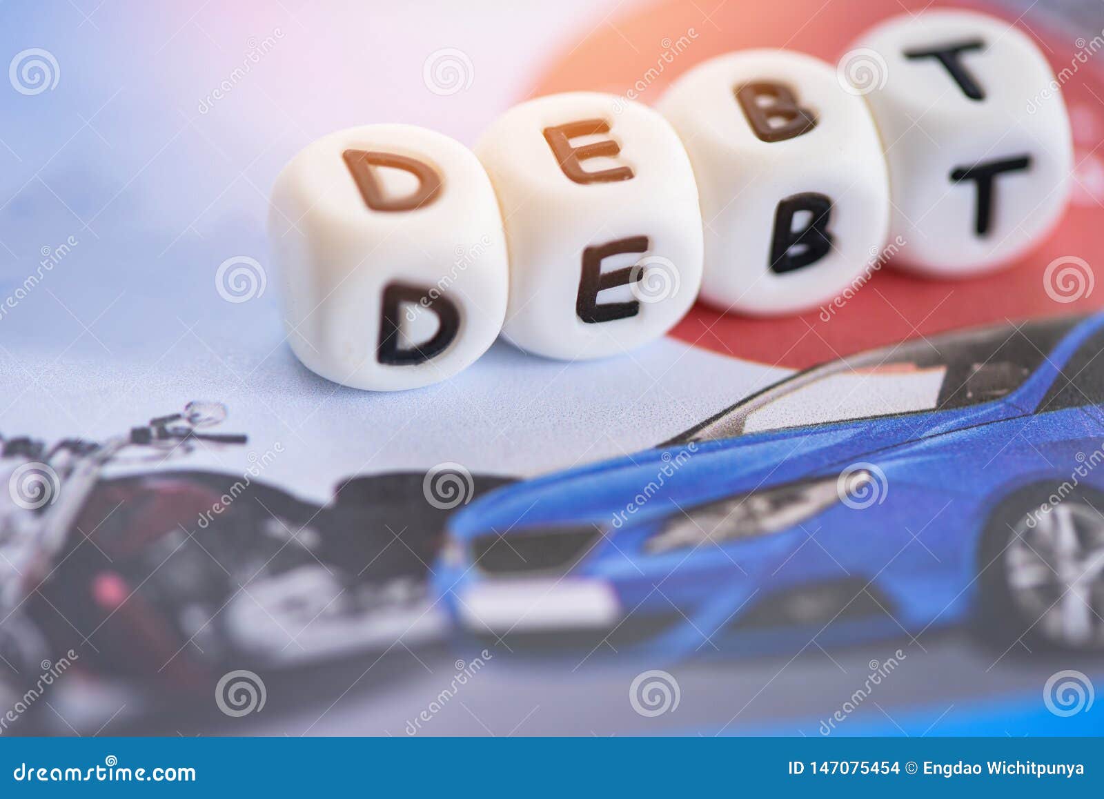 Lending Credit for Car Debt - Car Loan Concept Stock Photo - Image of ...