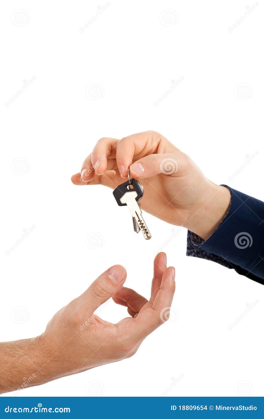 Lending the key stock photo. Image of object, metal, hand - 18809654