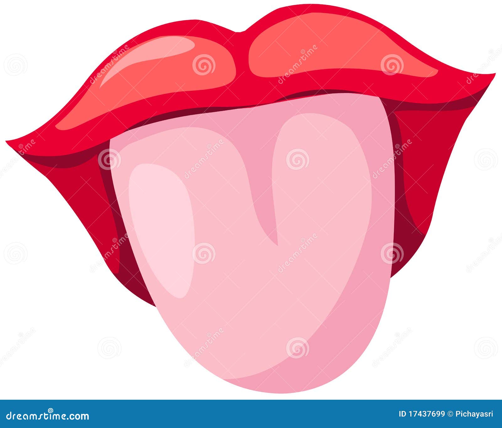 Lengüeta ilustración del vector. Ilustración de persona - 17437699