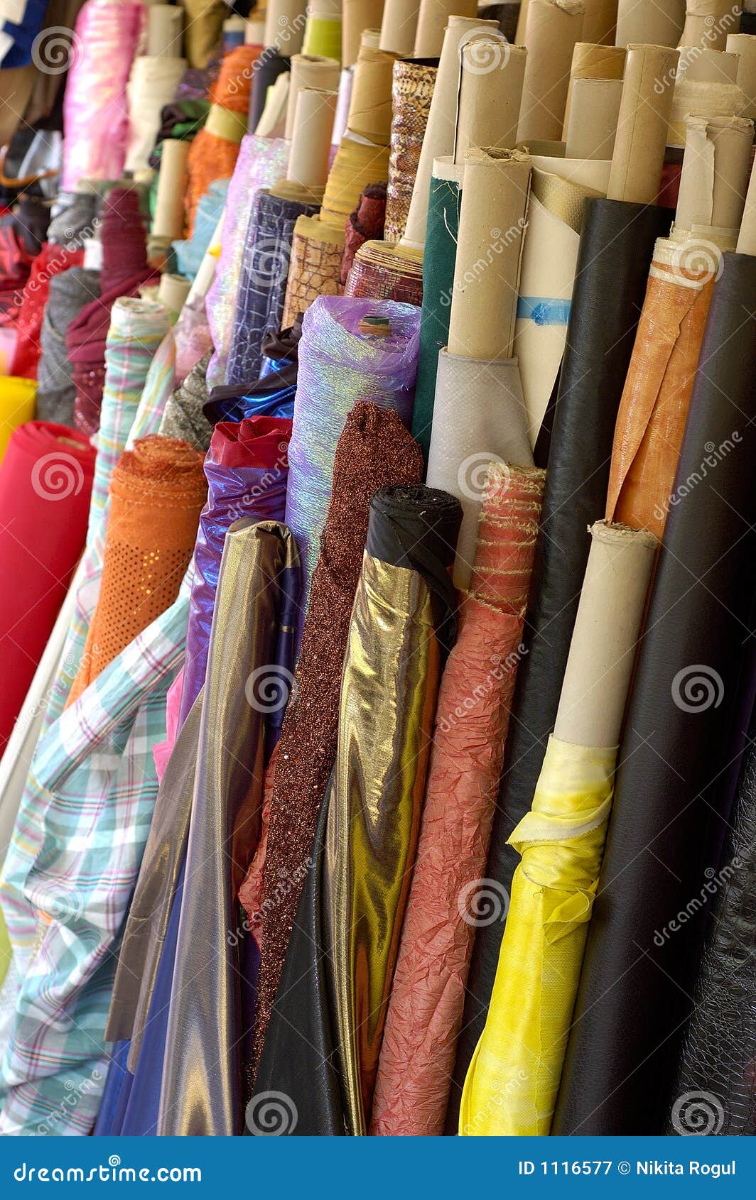 Lengths of material stock image. Image of roll, tube, pattern - 1116577
