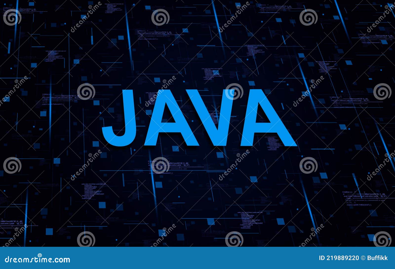 Lenguaje De Programación Java Sobre Fondo Tecnológico Con Elementos De ...