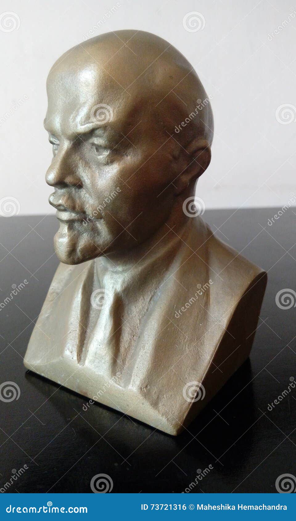 Lenin Figure on Black and White Background Stock Photo - Image of ...