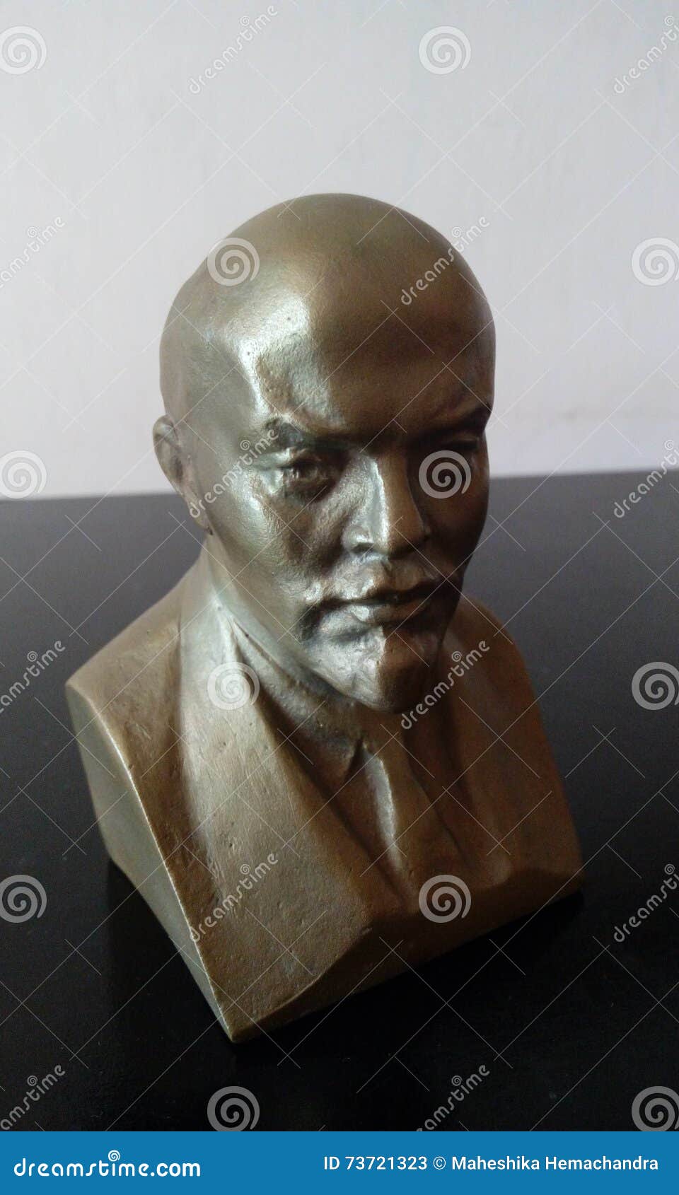 Lenin Figure in Black and White Background Stock Image - Image of ...