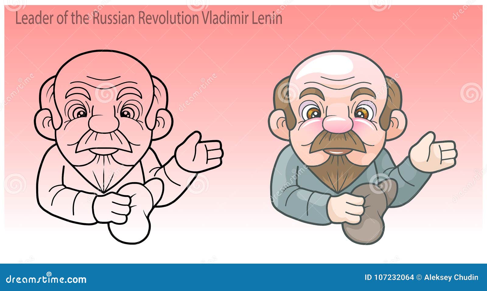 Lenin, Leader of the Russian Revolution Stock Vector - Illustration of ...