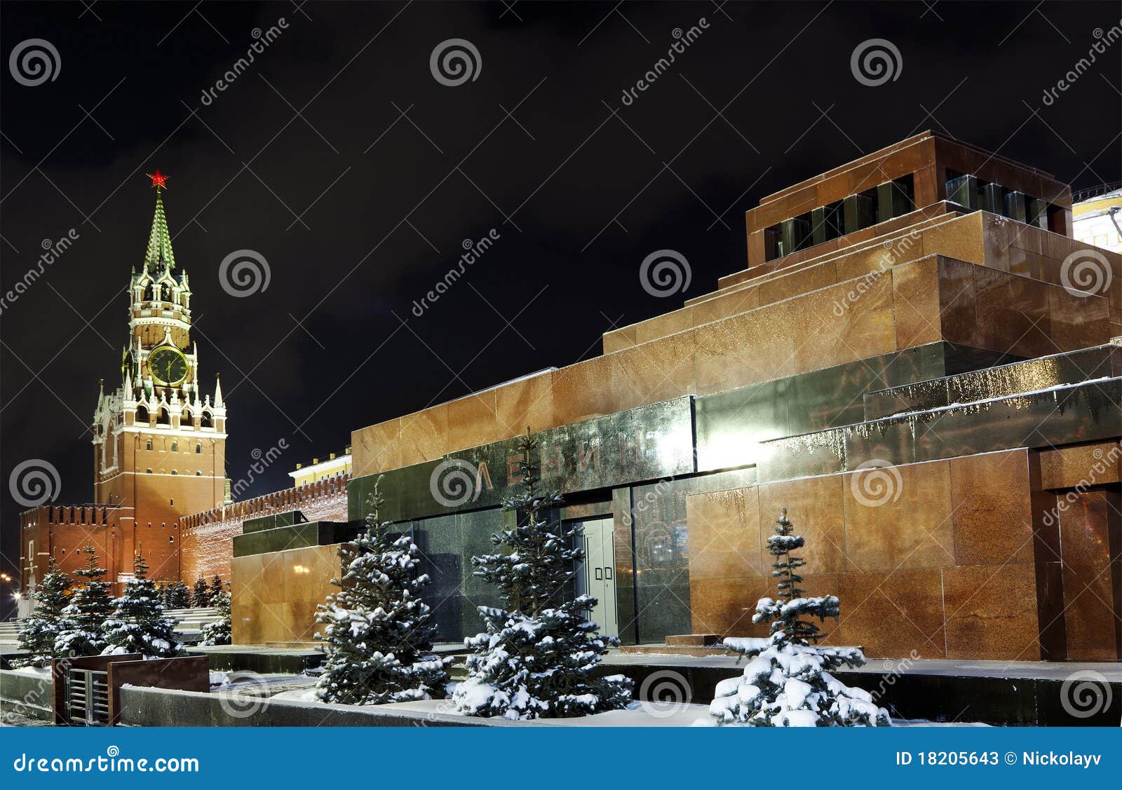 Lenin S Mausoleum and Spassky Tower Stock Image - Image of lenin ...