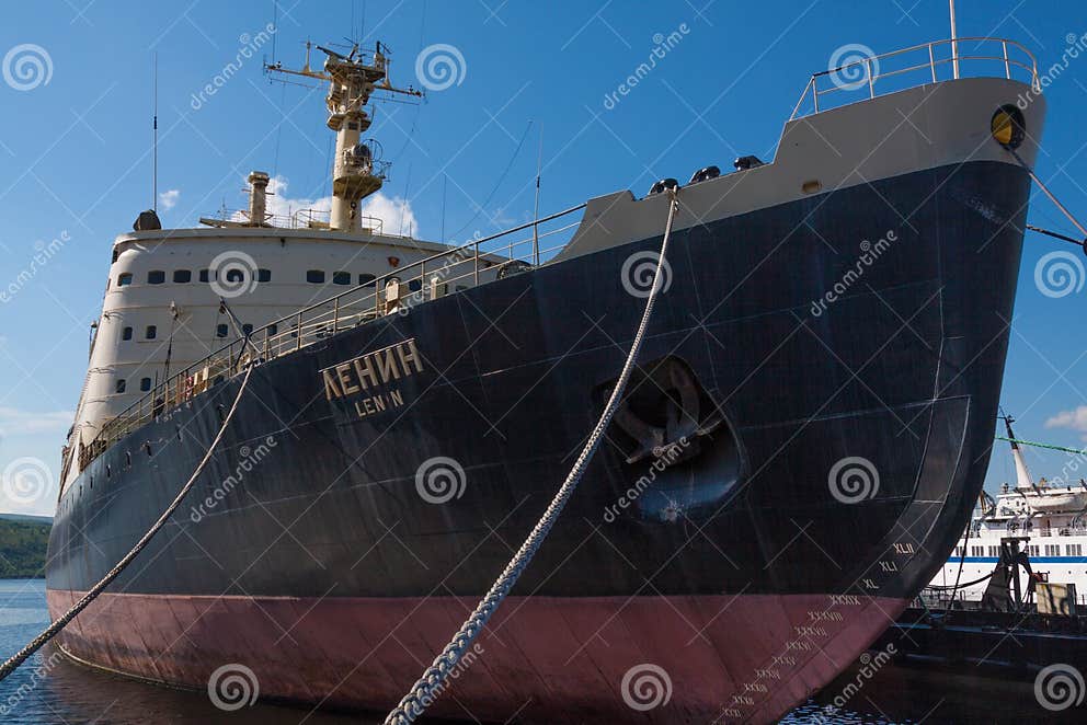 Lenin is a Soviet Nuclear-powered Icebreaker. Editorial Stock Image ...