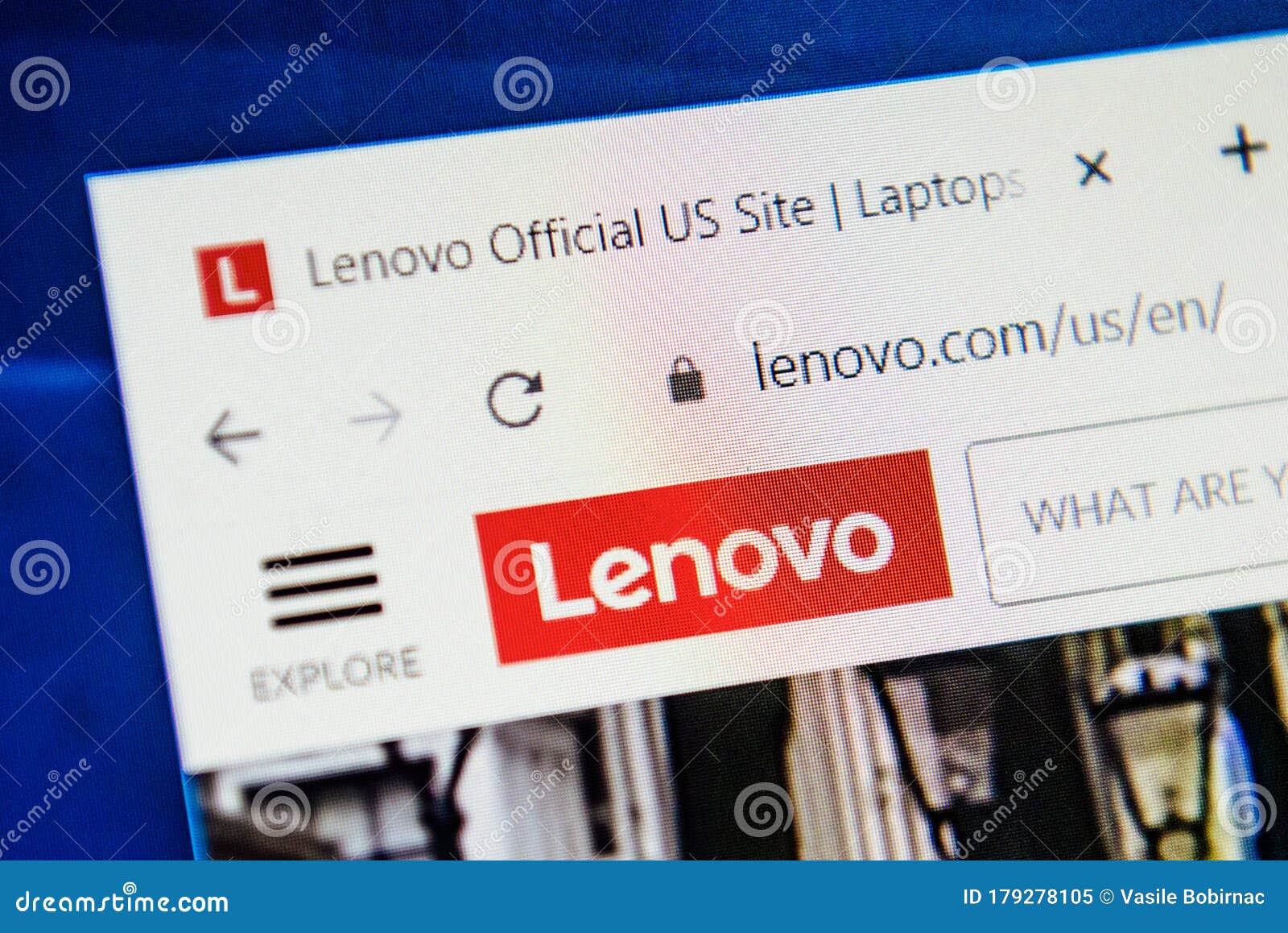 Lenovo.com Web Site. Selective Focus. Editorial Image - Image of site ...