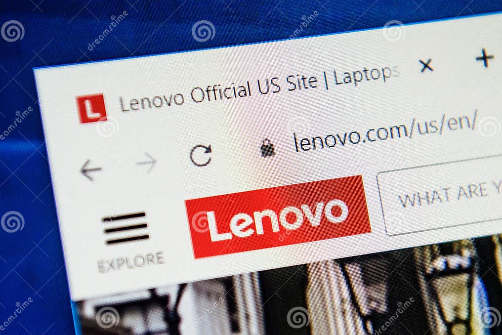 Lenovo.com Web Site. Selective Focus. Editorial Image - Image of site ...