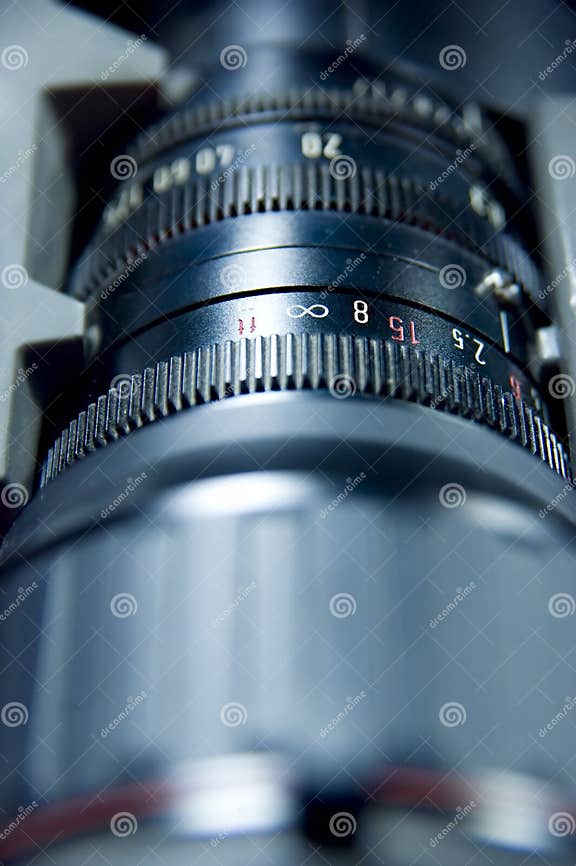 Lens aperture scale stock image. Image of still, entertainment - 3987995