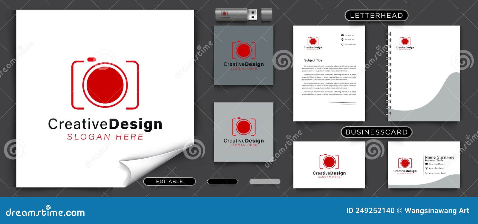 Lens Camera Logo Ideas. Inspiration Logo Design. Template Vector ...