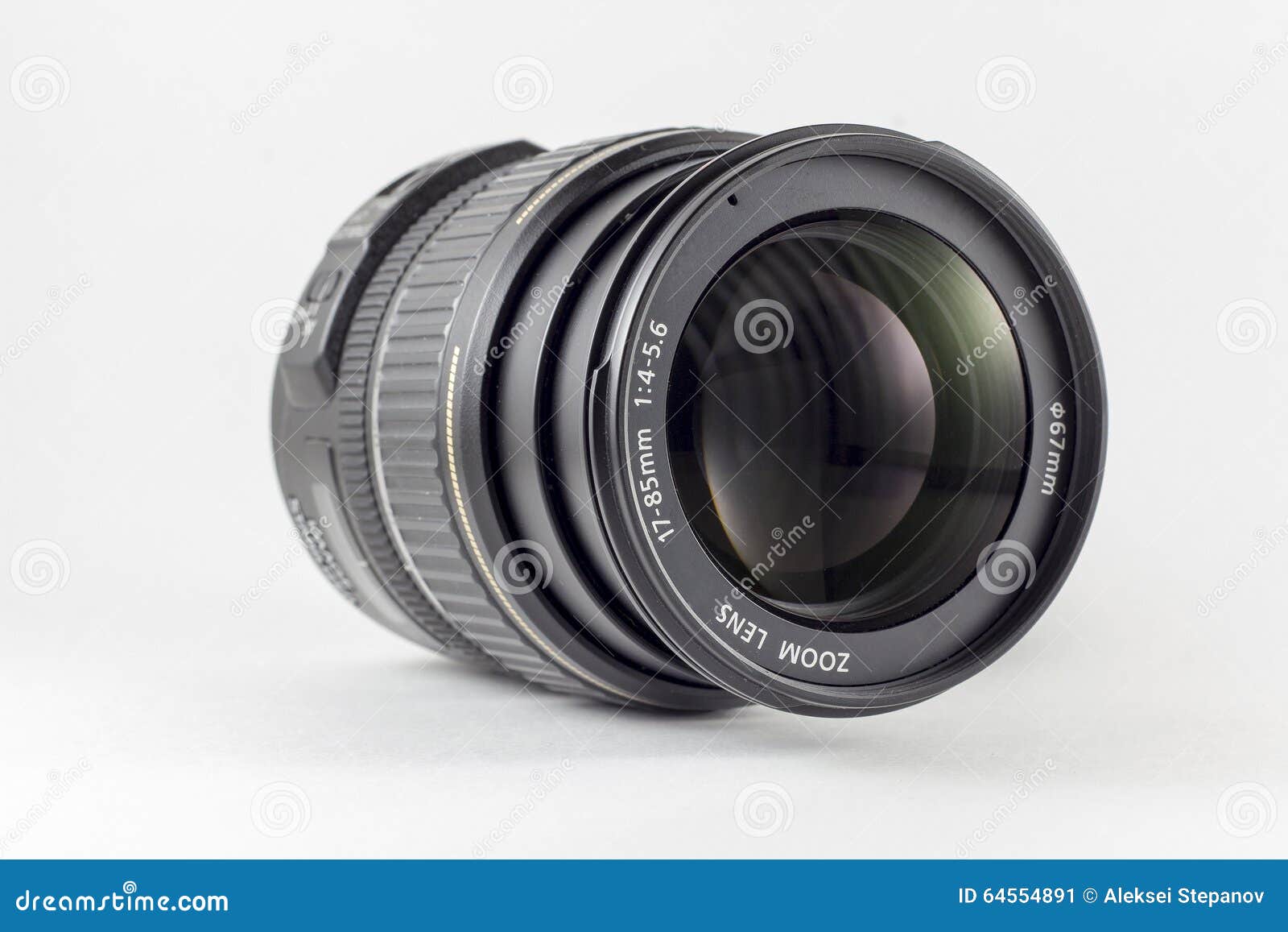 The Lens for the Camera on White Background Stock Image - Image of ...