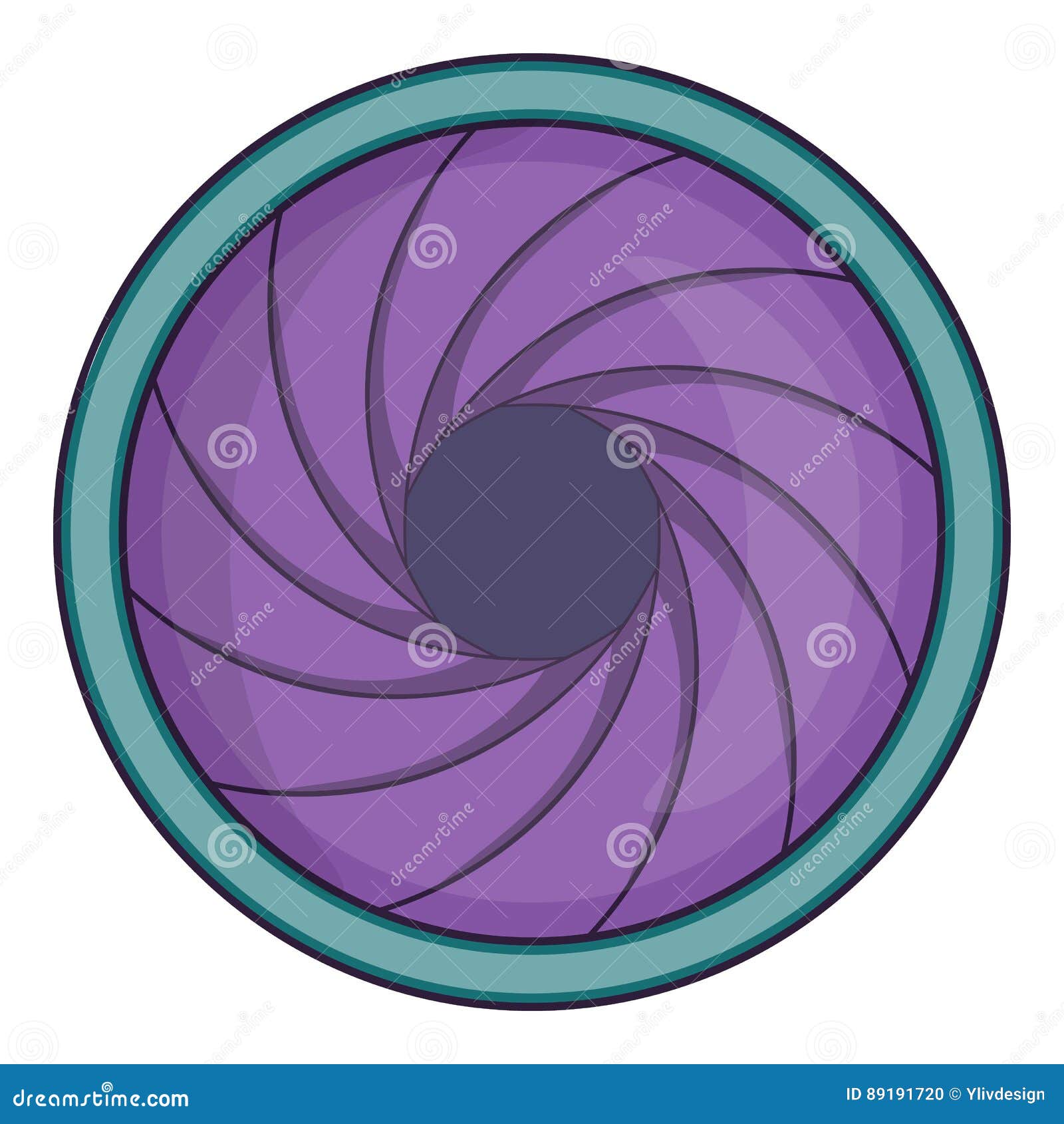 Lens Cover Icon, Cartoon Style Stock Vector - Illustration of shot ...