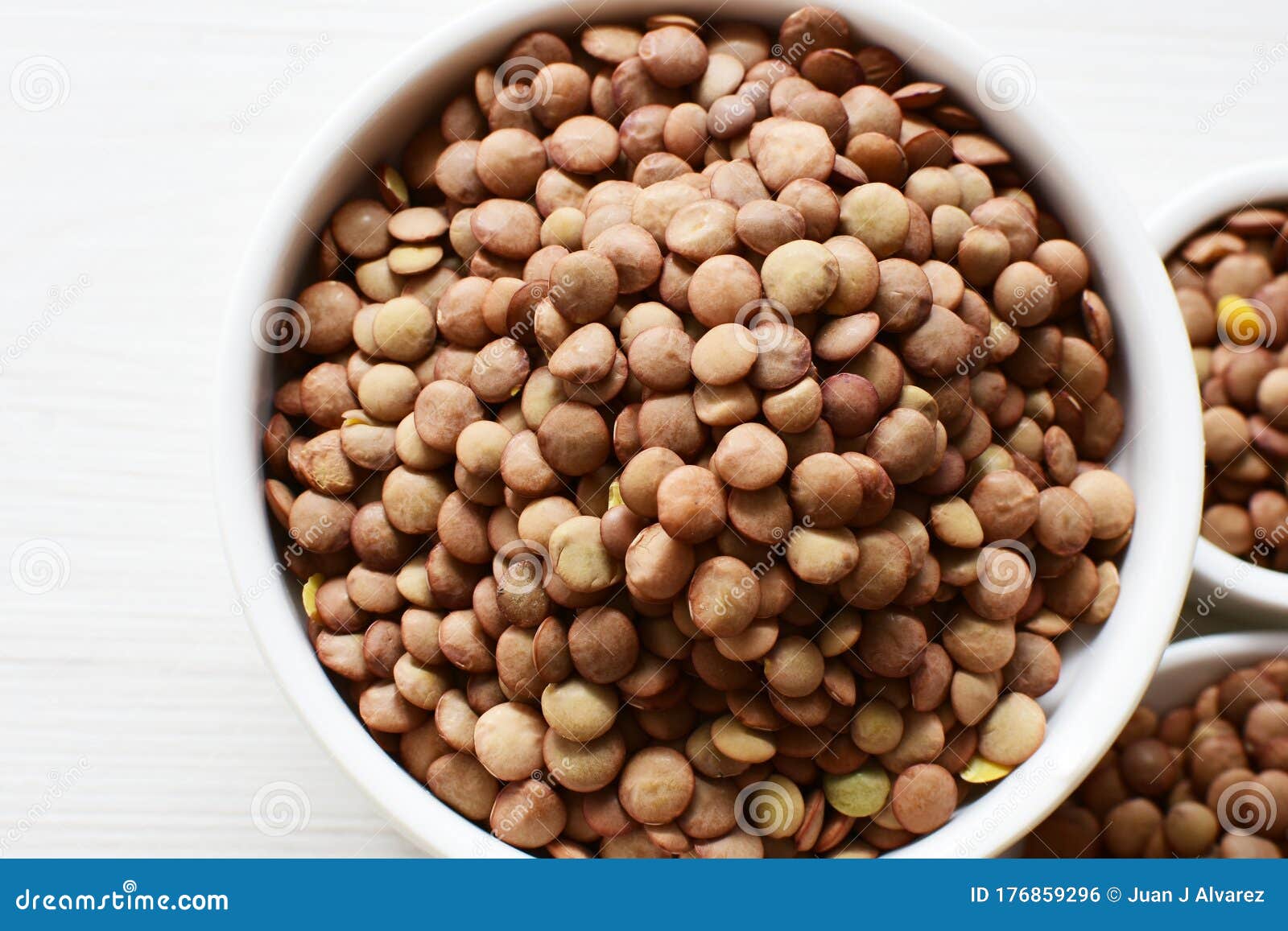 Lens Culinaris Raw Lentils Displayed in Different Containers - Lentils ...