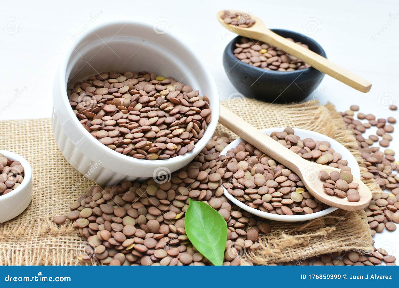 Lens Culinaris Raw Lentils Displayed in Different Containers - Lentils ...