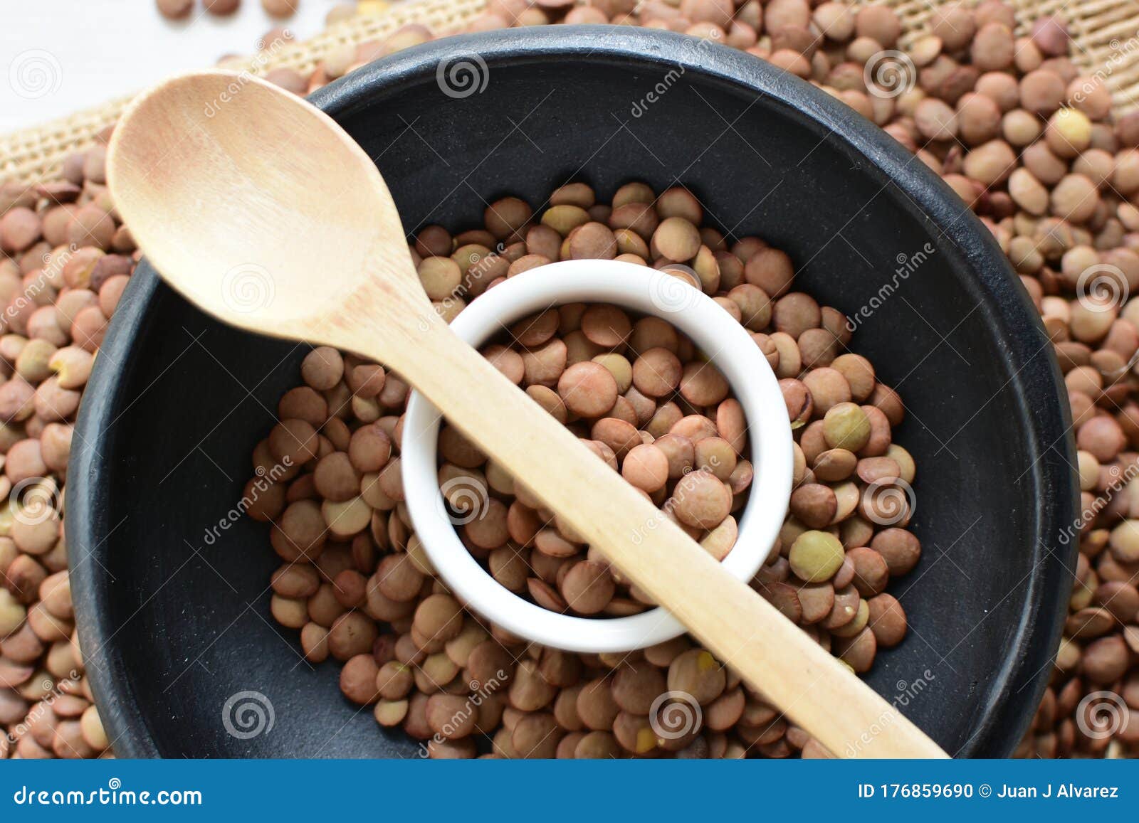 Lens Culinaris Raw Lentils Displayed in Different Containers - Lentils ...