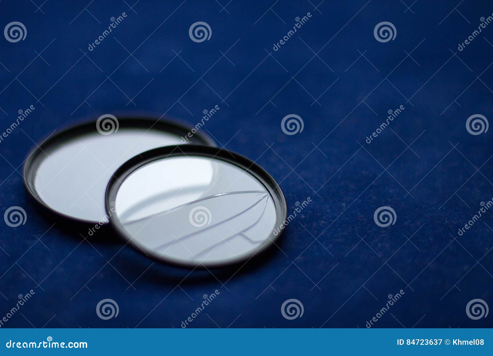 Lens Filter with a Broken Glass. Camera Lens Stock Image - Image of ...