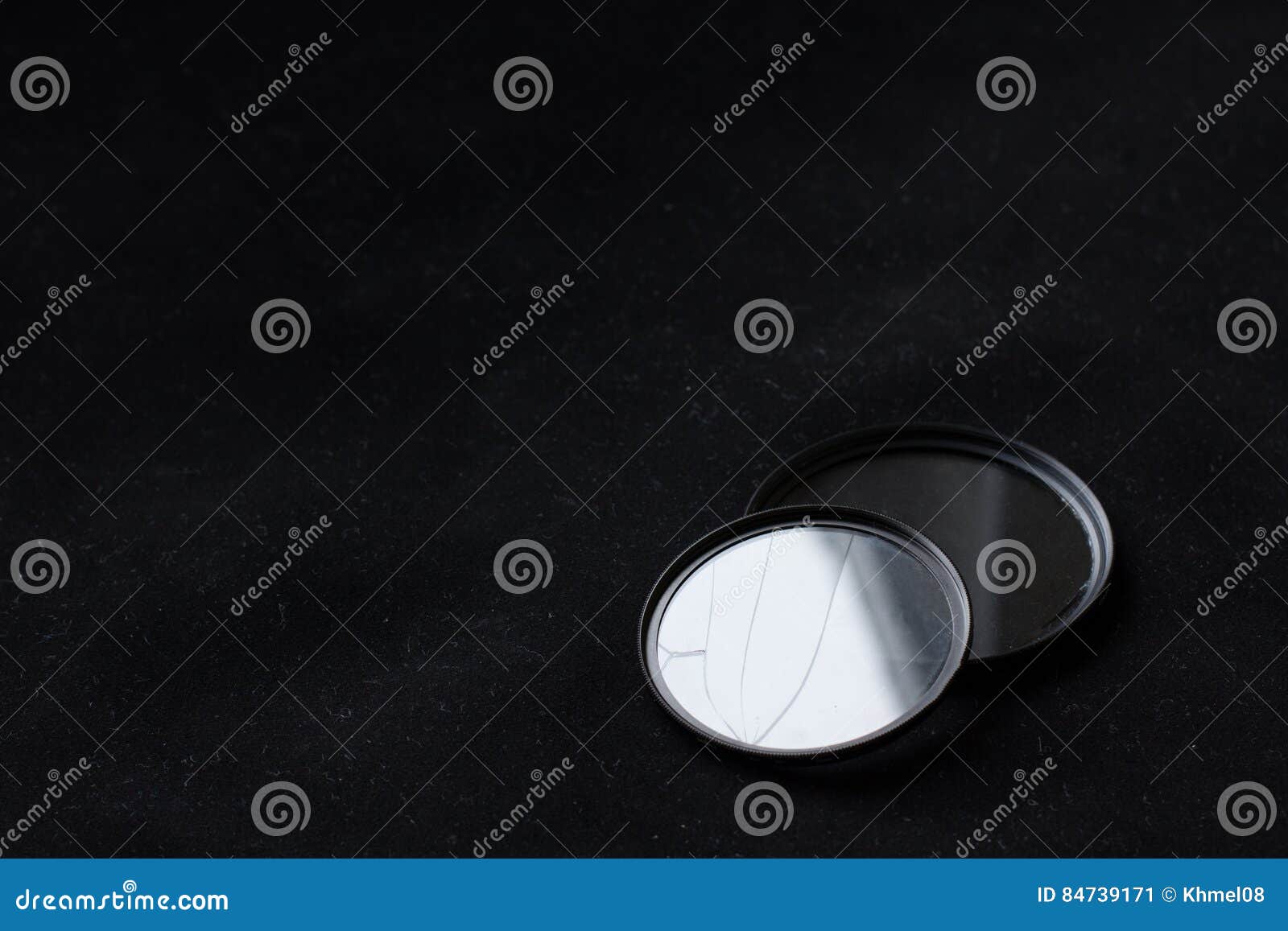 Lens Filter with a Broken Glass. Camera Lens Stock Image - Image of ...