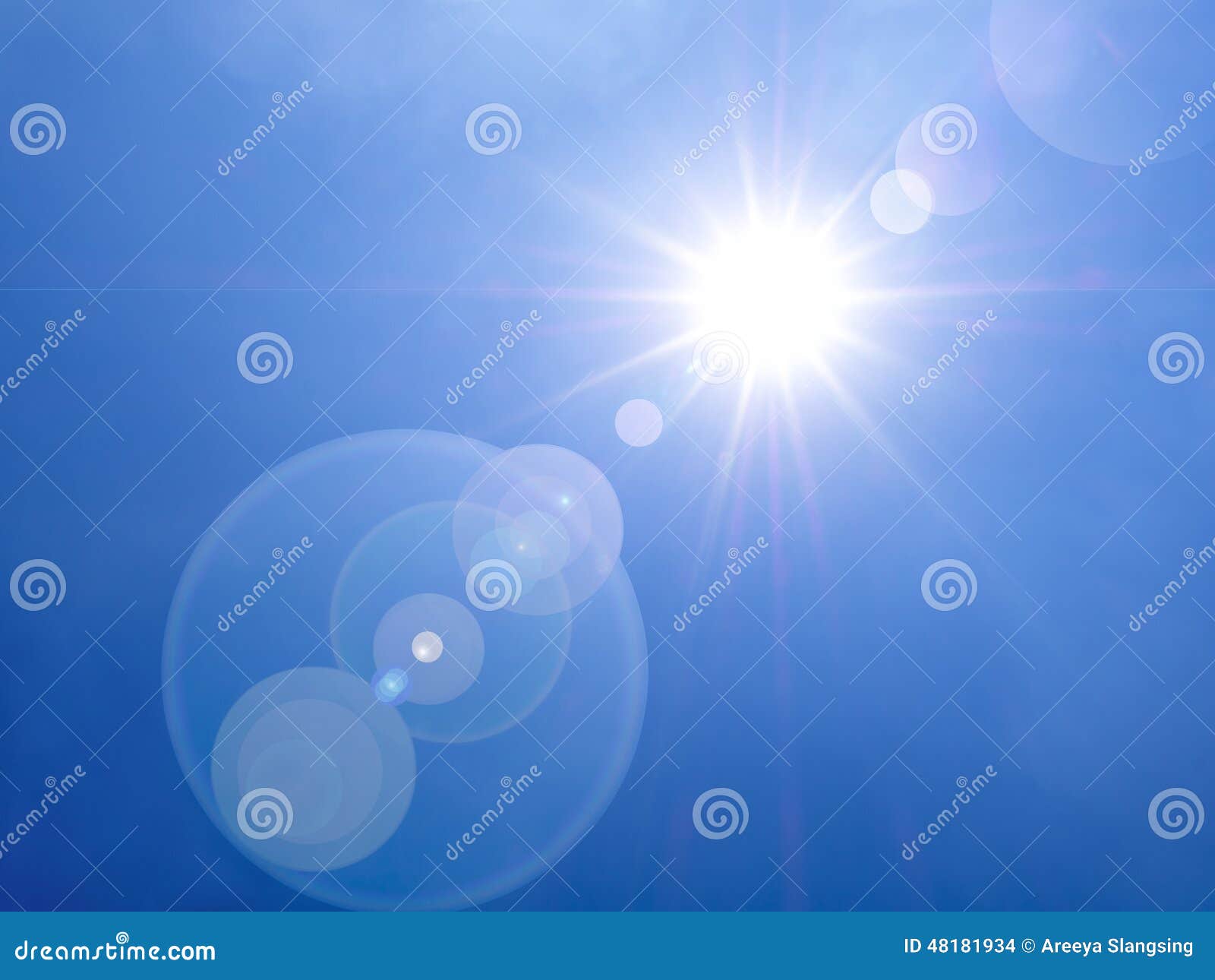 Blue Lens Flare Background Cold Gradient Wallpaper Royalty-Free Stock ...