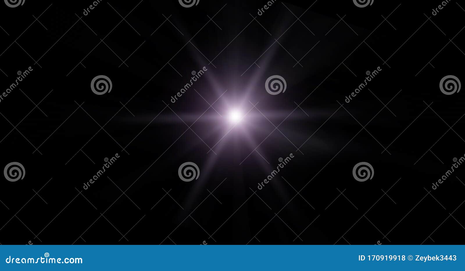 Lens Flare Effect, 3d Render Stock Illustration - Illustration of ...