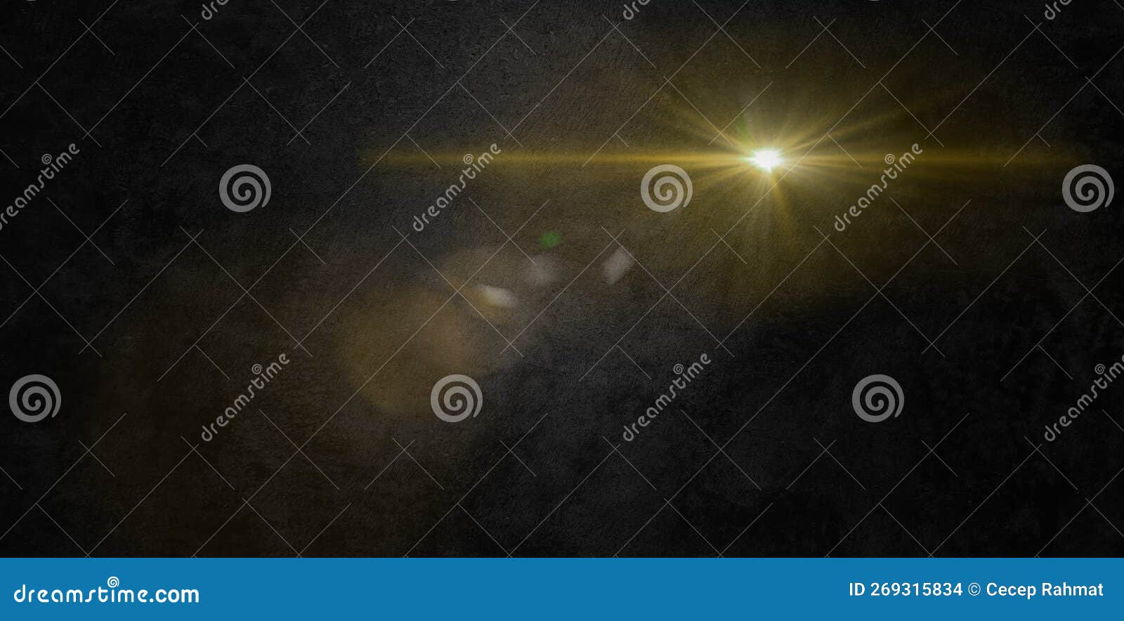 Lens flare effect stock photo. Image of flare, text - 269315834