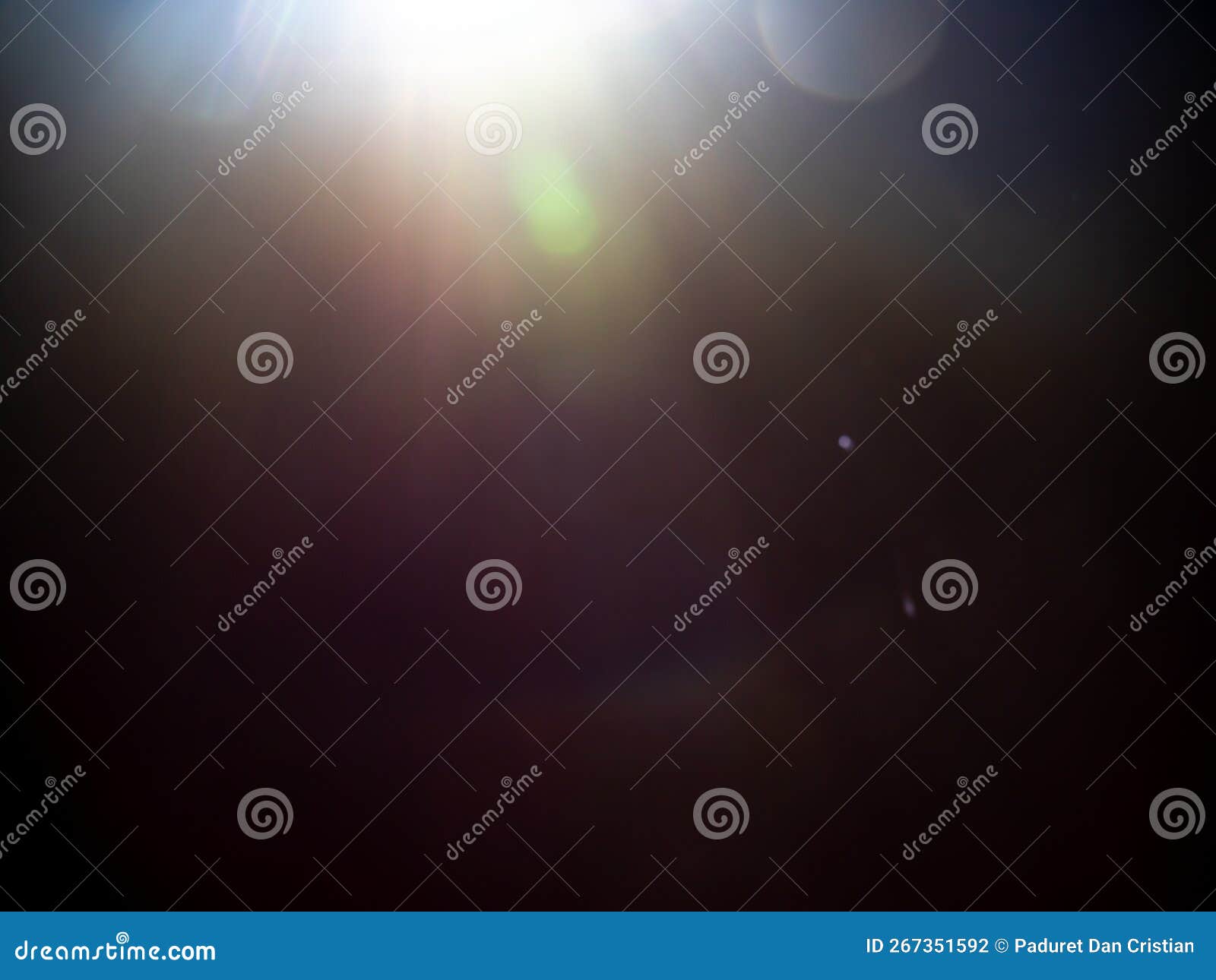 Lens Flare Effect with Sunlight Rays. Colorful Lens Flare Bokeh with ...