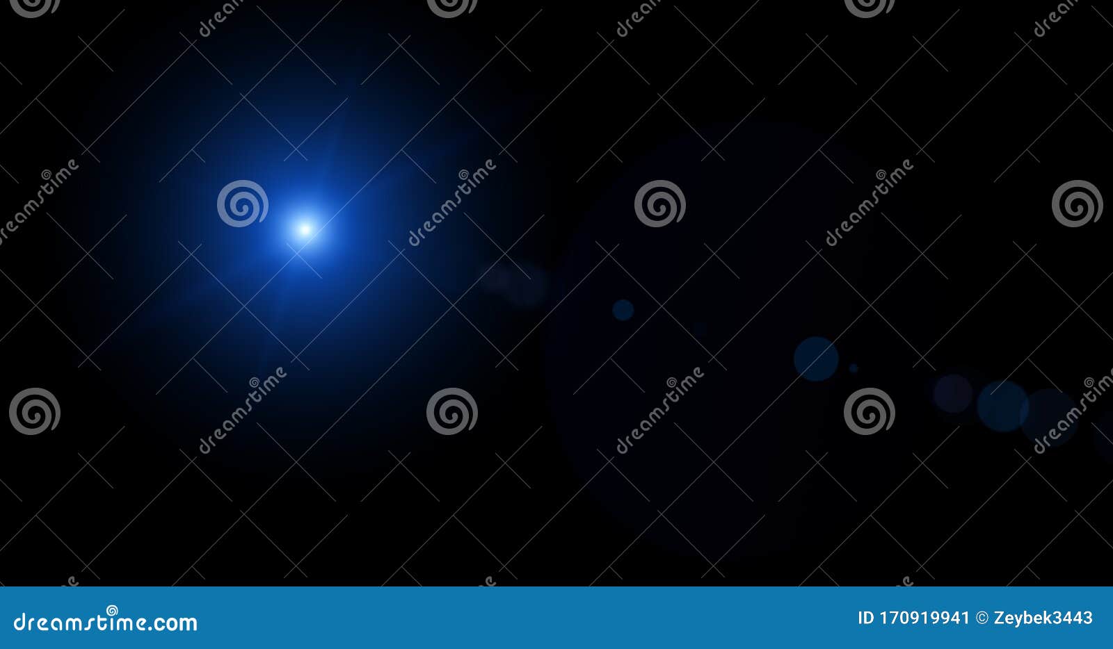 Lens Flare Effect, 3d Render Stock Illustration - Illustration of ...