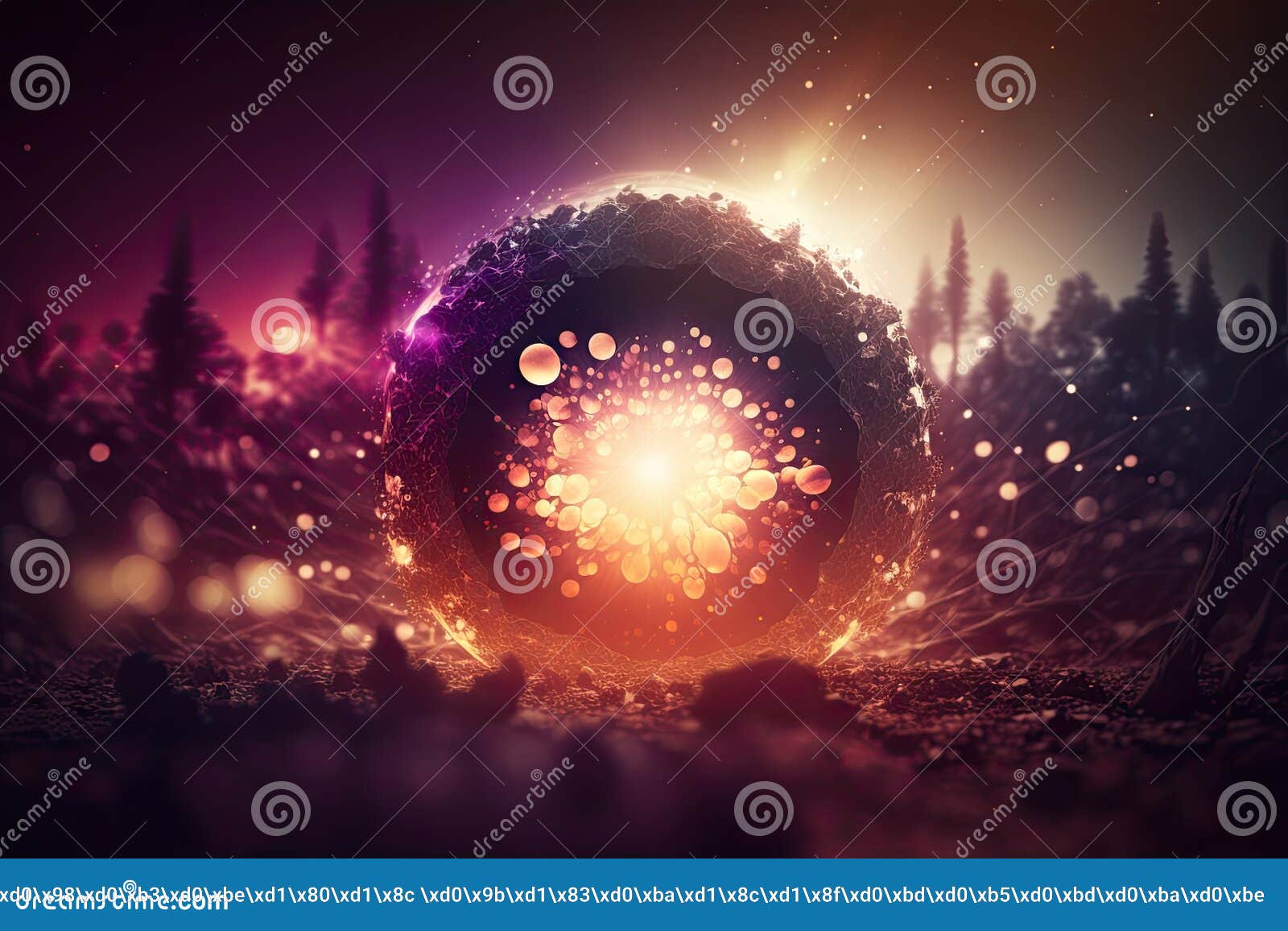 Lens Flare Out Focus Background. Ai Generative Stock Illustration ...