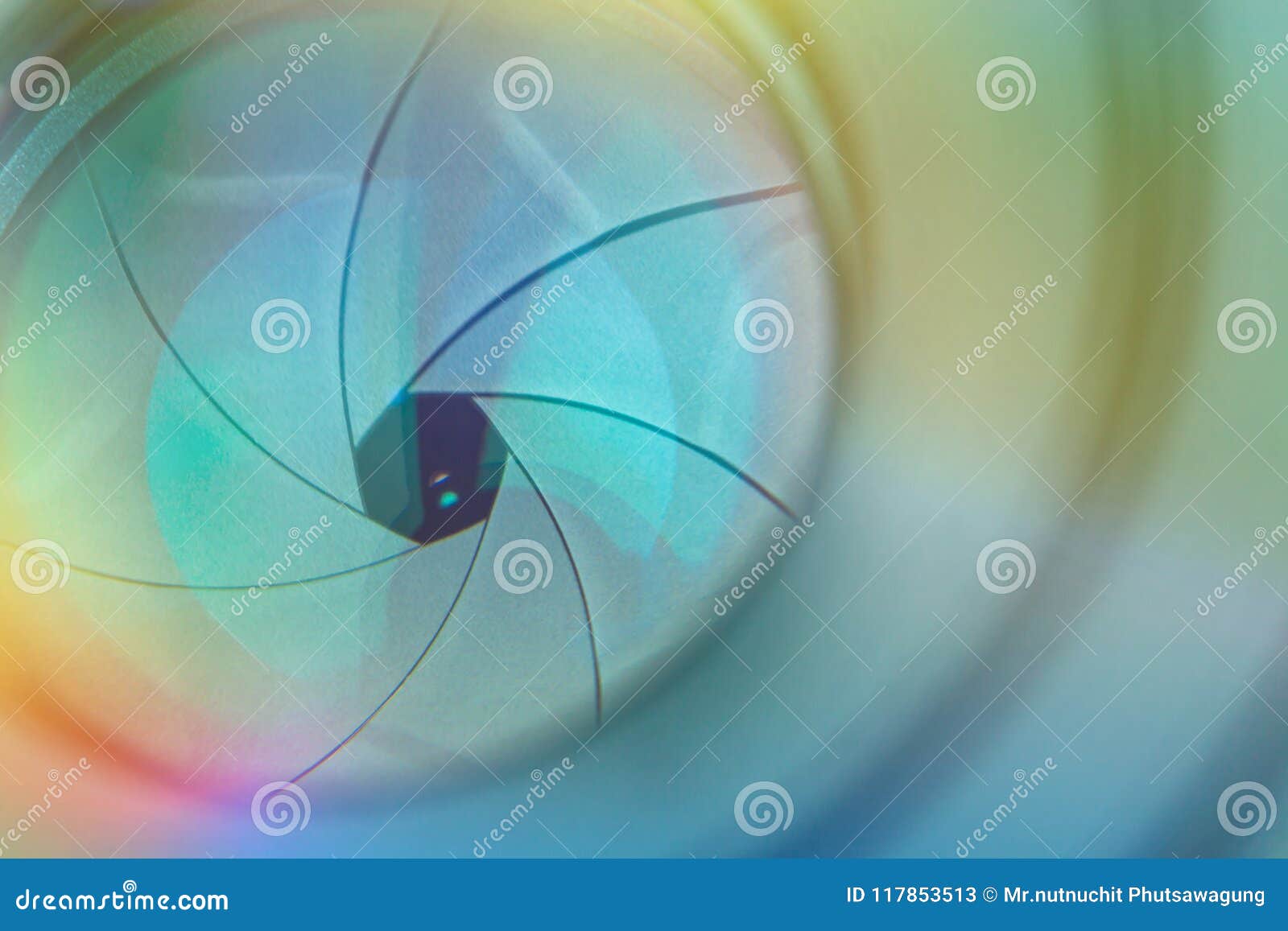 Lens Front Side Exposed Aperture Blades Stock Image - Image of media ...
