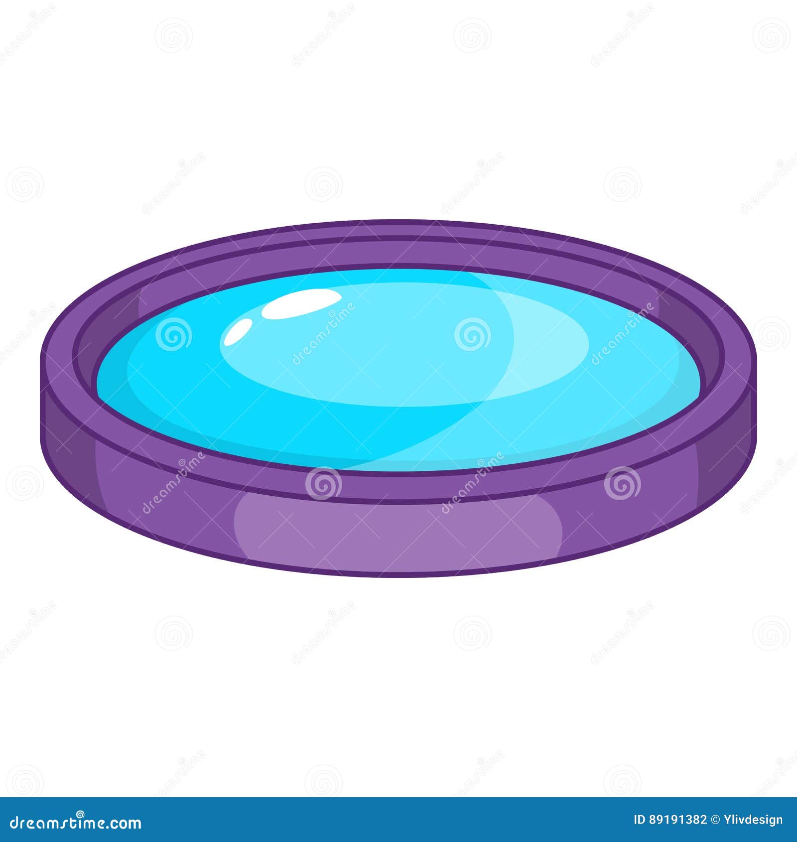 Lens icon, cartoon style stock vector. Illustration of round - 89191382