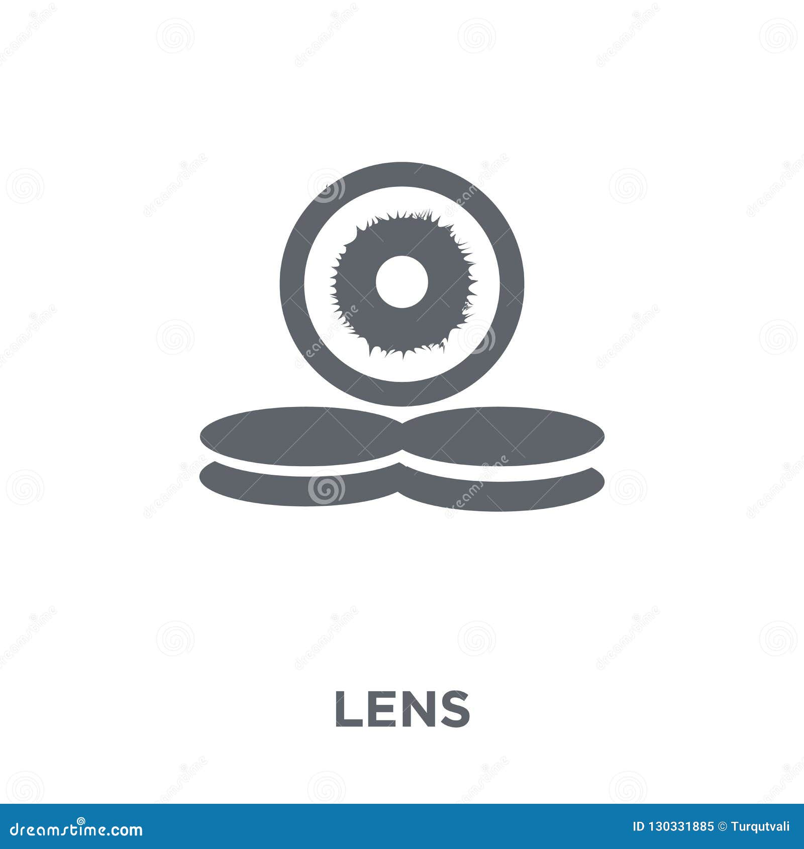 Lens icon from collection. stock vector. Illustration of hand - 130331885