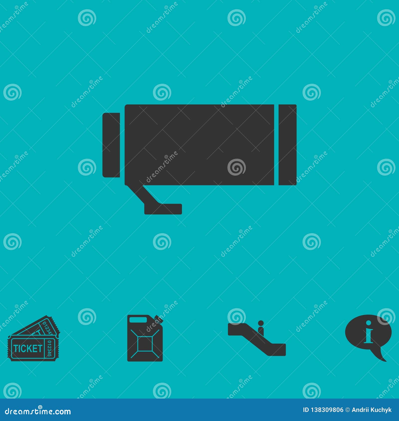 Lens icon flat stock vector. Illustration of object - 138309806