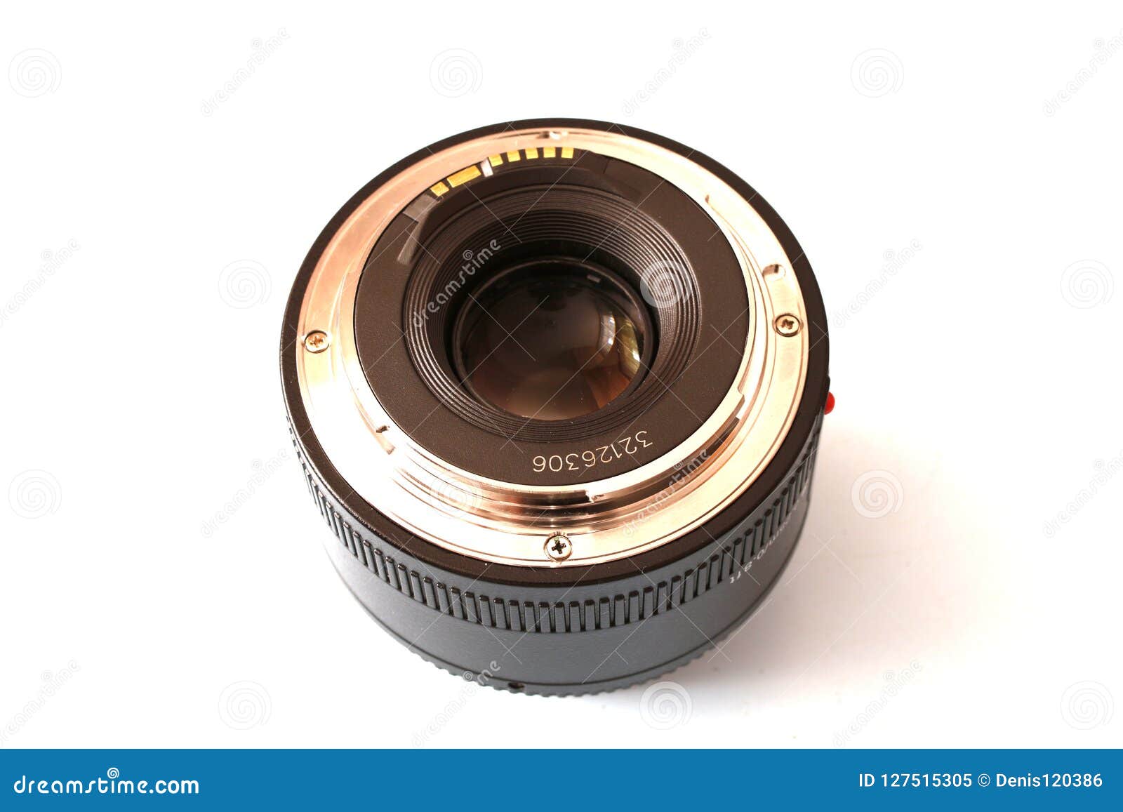 Lens Isolated on a White Background Stock Image - Image of white, lens ...