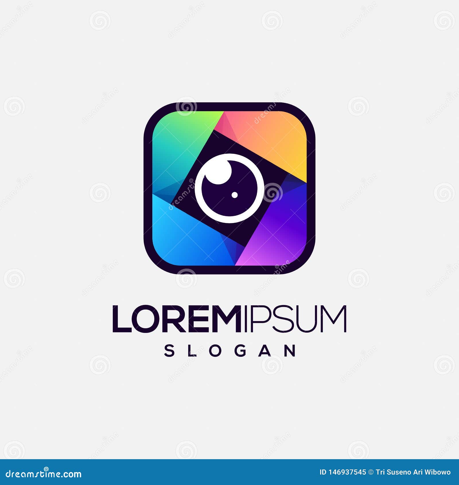 Lens Logo Design,vector,illustration Stock Illustration - Illustration ...