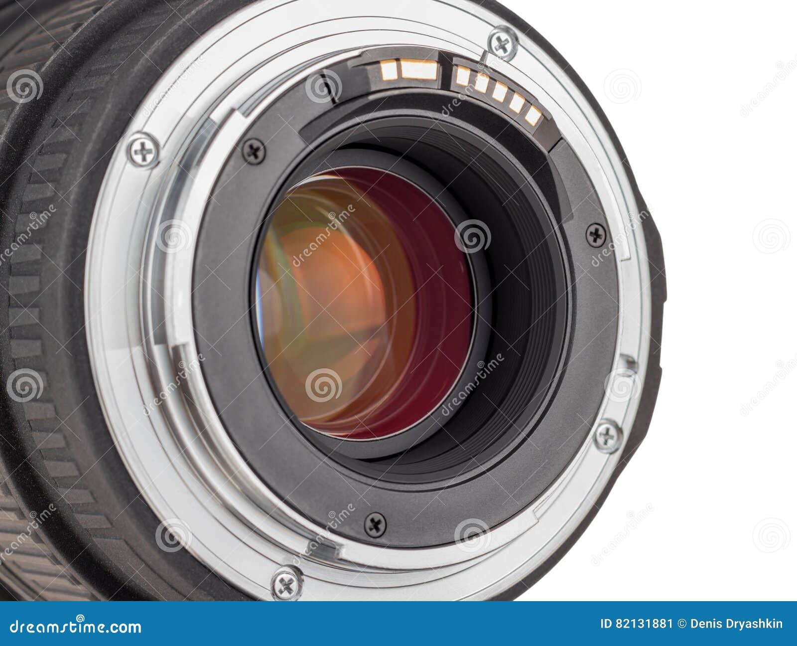 Lens of Modern Digital Camera, Rear View of Lens Stock Image - Image of ...
