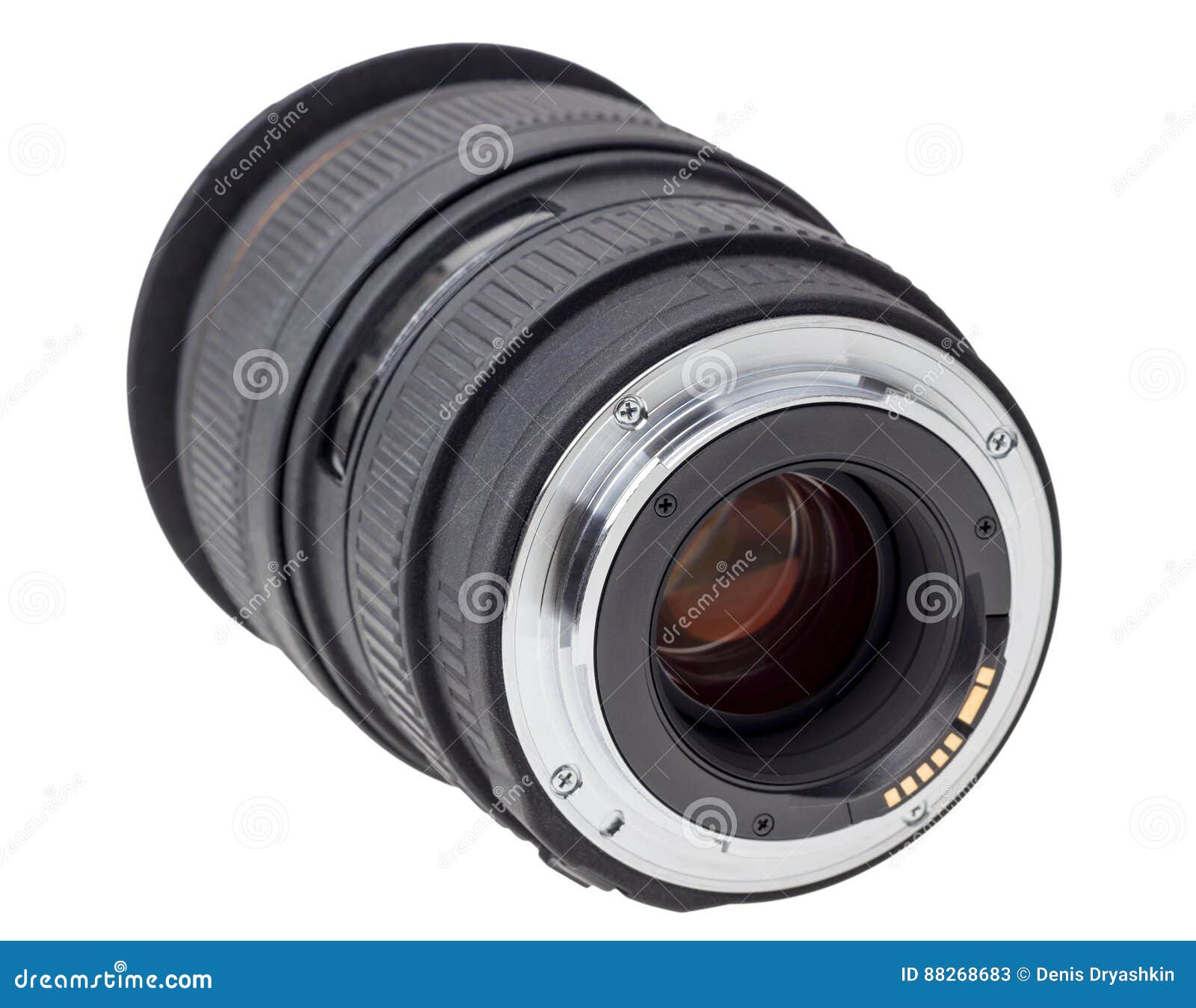 Lens of Modern Digital Camera, Rear View of Lens Stock Image - Image of ...