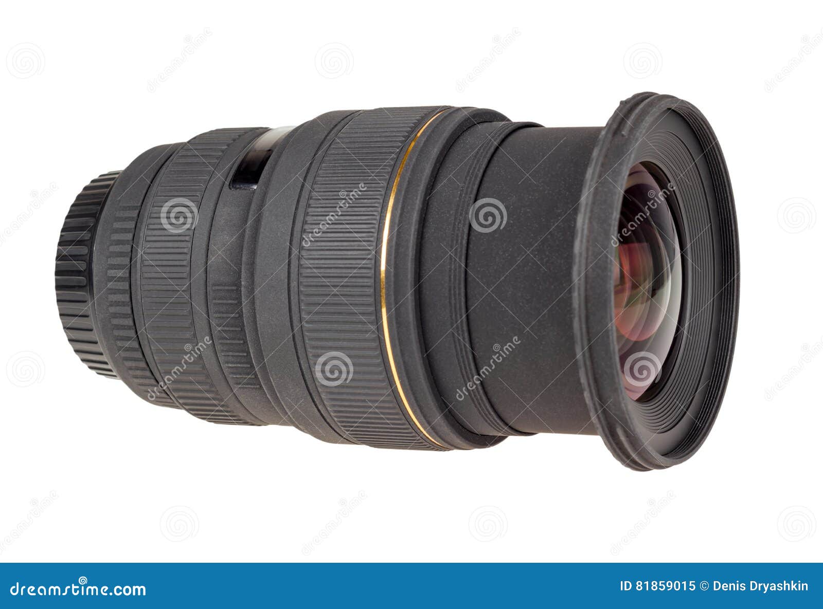 The Lens of Modern Digital Camera, Side View. Stock Image - Image of ...