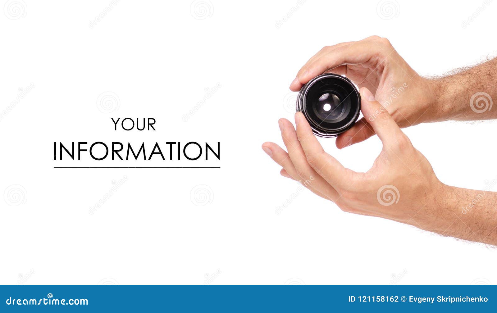 Lens Objective in Hand Pattern Stock Photo - Image of digital, frame ...